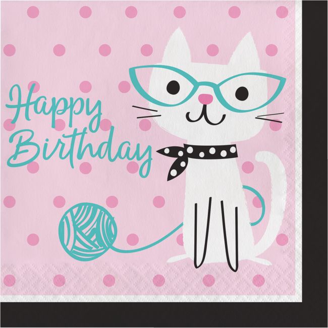 Vintage Gas Neon Signs Purr-fect Cat Birthday Party Decorations Kit | 8 ...