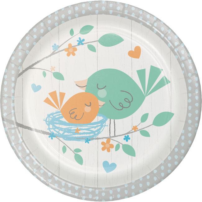 Hello Baby 7-inch Plates: Party at Lewis Elegant Party Supplies ...