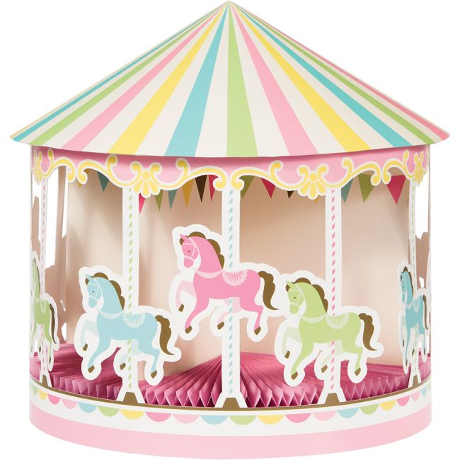 Carousel 3D Honeycomb Centerpiece: Party at Lewis Elegant Party ...
