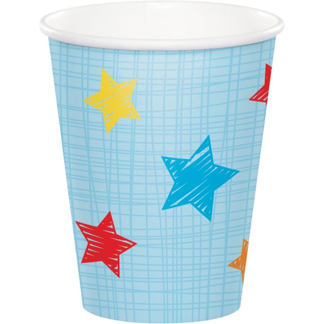 One is Fun Boy 9oz Hot/Cold Cups: Party at Lewis Elegant Party Supplies ...