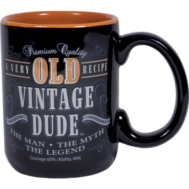 Vintage Dude Old Ceramic Mug: Party at Lewis Elegant Party Supplies ...