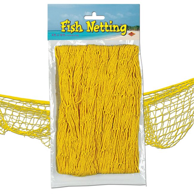 Yellow Decorative Fish Netting: Party at Lewis Elegant Party Supplies ...