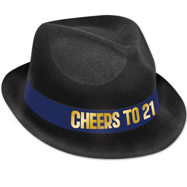 21st Birthday Cheers to 21 Hat: Party at Lewis Elegant Party Supplies ...