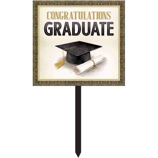 Classic Graduation Yard Sign: Party at Lewis Elegant Party Supplies ...