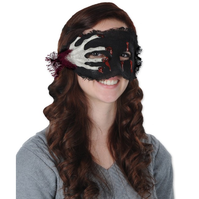Skeleton Hand Masquerade Mask: Party at Lewis Elegant Party Supplies ...