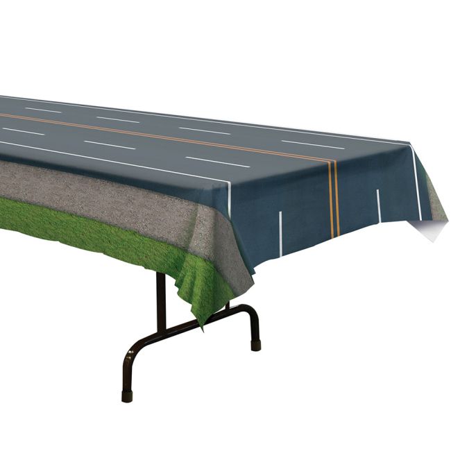 Street Road Plastic Tablecloth: Party at Lewis Elegant Party Supplies ...