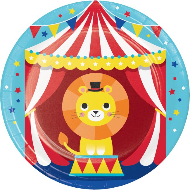 Circus Party 7-inch Plates: Party at Lewis Elegant Party Supplies ...