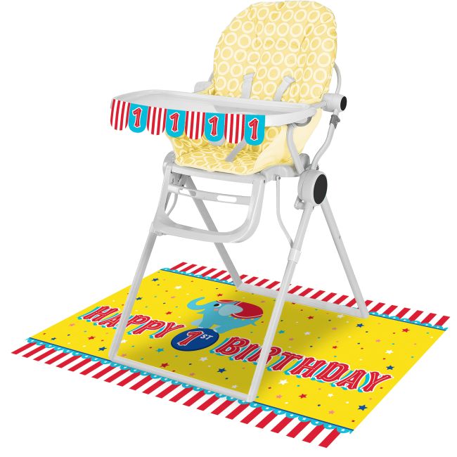 Circus Party High Chair Decorating Kit: Party at Lewis Elegant Party ...