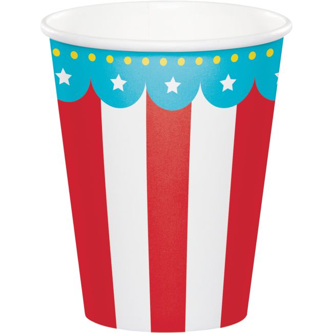 Circus Party 9 oz Hot/Cold Cups: Party at Lewis Elegant Party Supplies ...