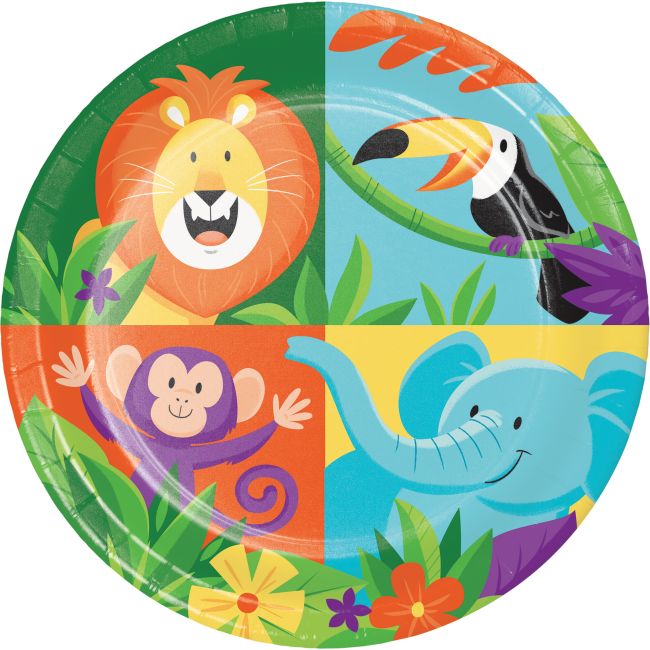 Jungle Safari 7-inch Plates: Party at Lewis Elegant Party Supplies ...
