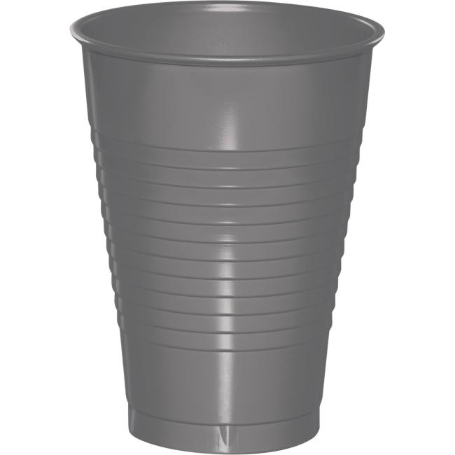 Glamour Gray Premium 12 oz Plastic Cups: Party at Lewis Elegant Party ...