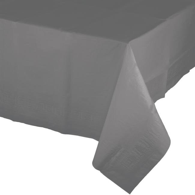 Glamour Gray 2/Ply Poly Paper Banquet Tablecloth: Party at Lewis ...