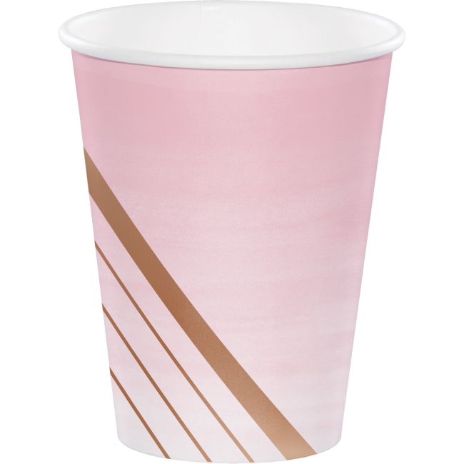 Rose and Gold All Day 12 oz Hot/Cold Cups: Party at Lewis Elegant Party ...
