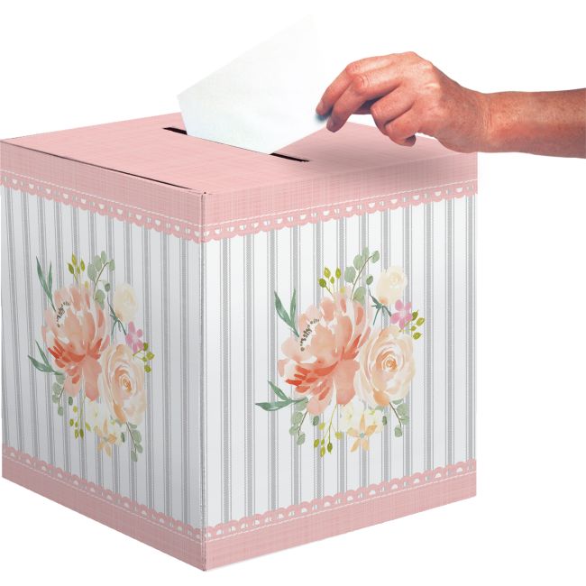 Farmhouse Floral Card Box: Party at Lewis Elegant Party Supplies ...