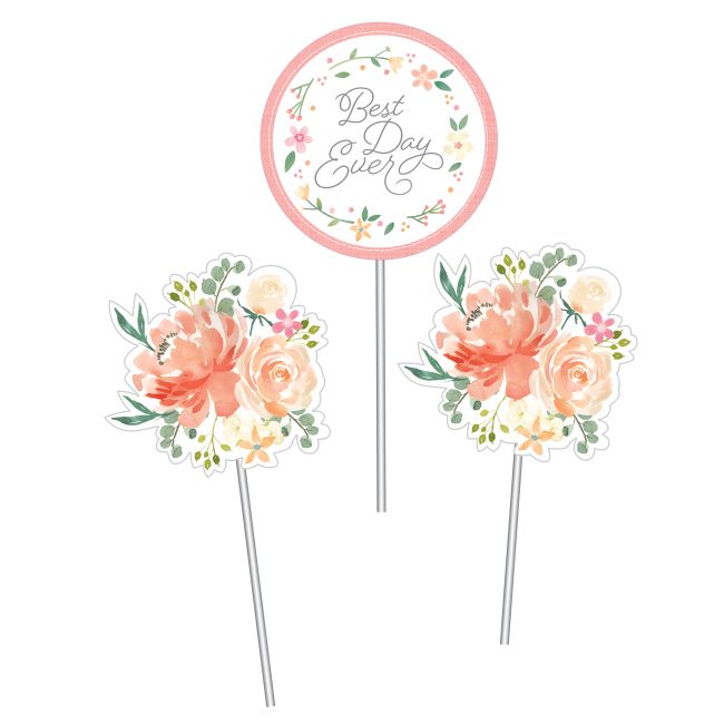 Farmhouse Floral Centerpiece Decorating Sticks: Party at Lewis Elegant ...