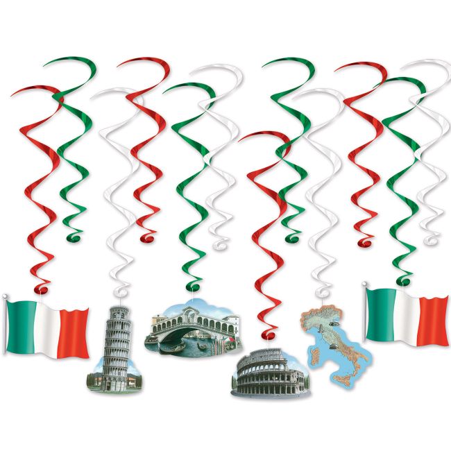 Italian Hanging Whirl Decorations: Party at Lewis Elegant Party ...