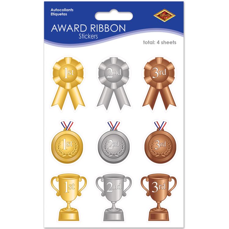 Award Ribbon Stickers: Party at Lewis Elegant Party Supplies, Plastic ...