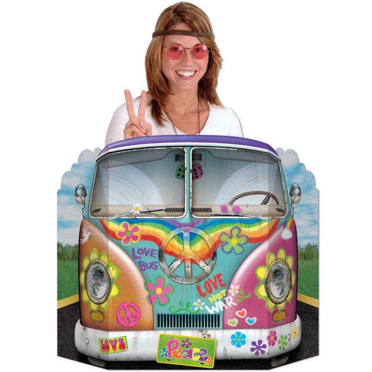 Hippie Bus Photo Prop: Party at Lewis Elegant Party Supplies, Plastic ...