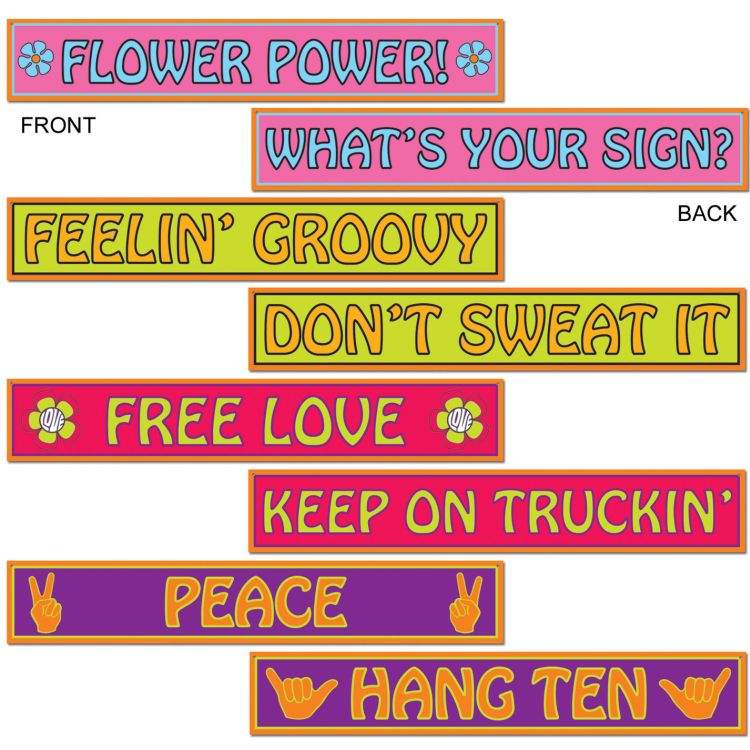 1960's Street Sign Cutouts: Party at Lewis Elegant Party Supplies ...