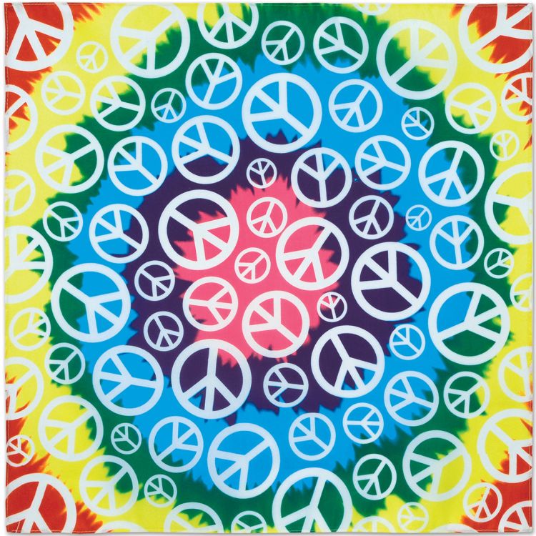 Peace Sign Bandana: Party at Lewis Elegant Party Supplies, Plastic ...