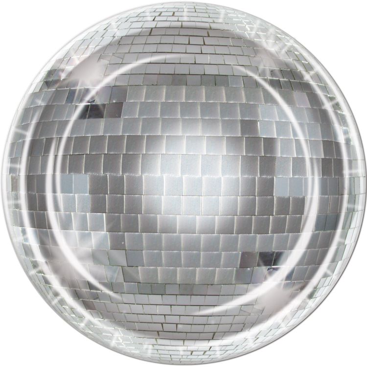 Disco Ball 9-inch Paper Plates: Party at Lewis Elegant Party Supplies ...