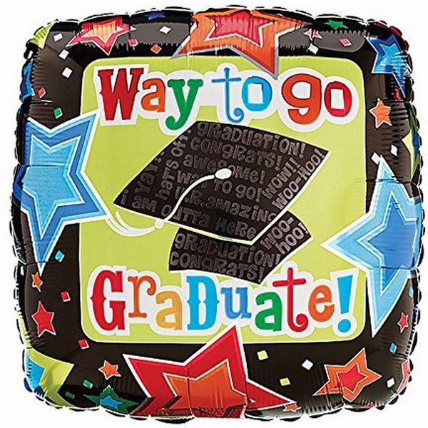 Graduation Way To Go Foil Balloon: Party at Lewis Elegant Party ...