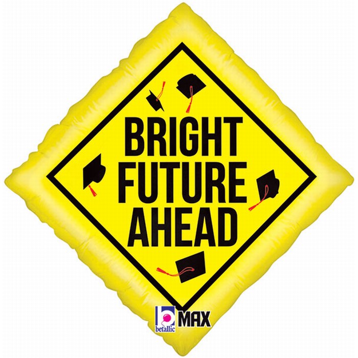 Graduation Bright Future Ahead Foil Balloon: Party at Lewis Elegant ...