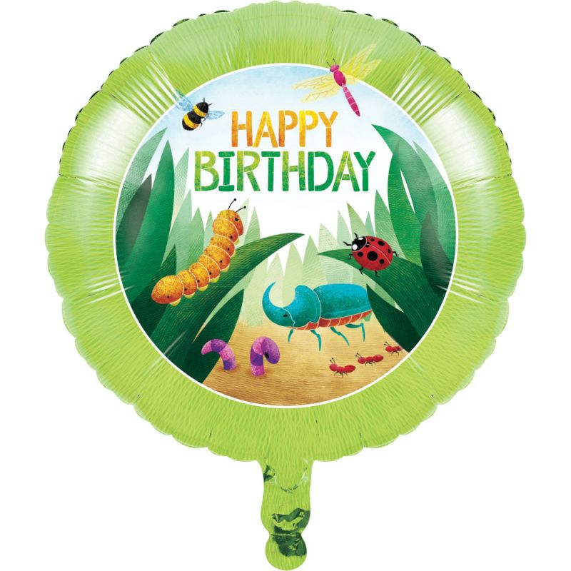 Insect Party Happy Birthday Foil Balloon: Party at Lewis Elegant Party ...