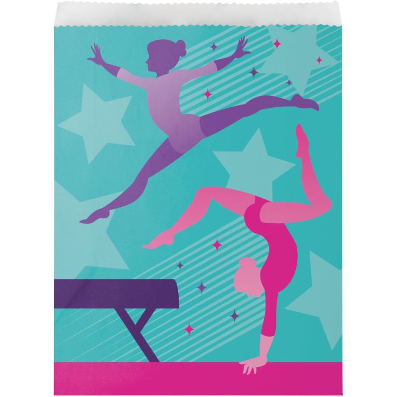 Gymnastics Party Treat Bags: Party at Lewis Elegant Party Supplies ...
