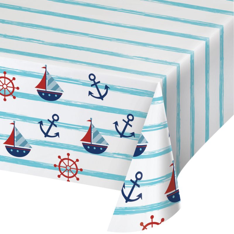 Nautical Baby Paper Tablecloth: Party at Lewis Elegant Party Supplies ...