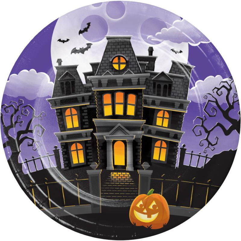 Haunted Mansion 9-inch Plates: Party at Lewis Elegant Party Supplies ...