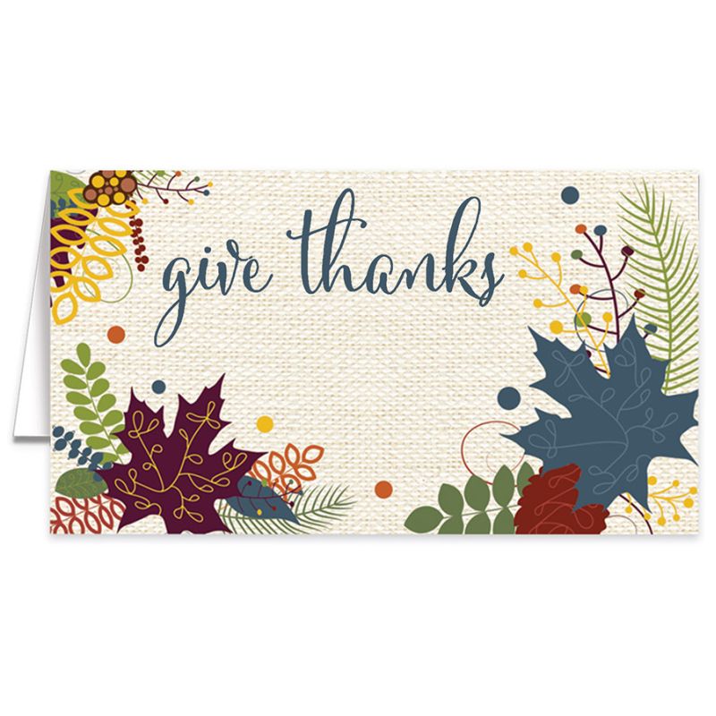 Give Thanks Table Cards: Party at Lewis Elegant Party Supplies, Plastic ...