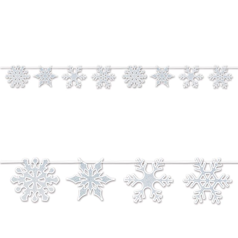 Glitter Snowflake Streamer: Party at Lewis Elegant Party Supplies ...