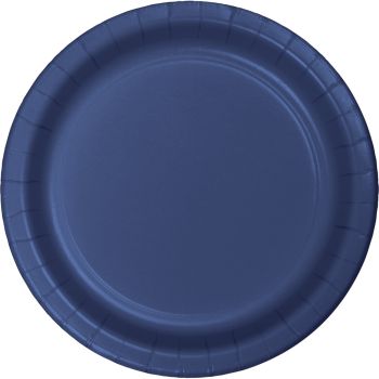 Navy Blue Heavy Duty 9-inch Paper Plates: Party at Lewis Elegant Party ...