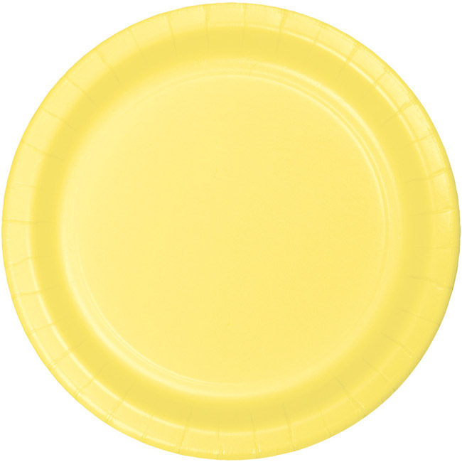 Yellow Heavy Duty 9-inch Paper Plates: Party at Lewis Elegant Party ...