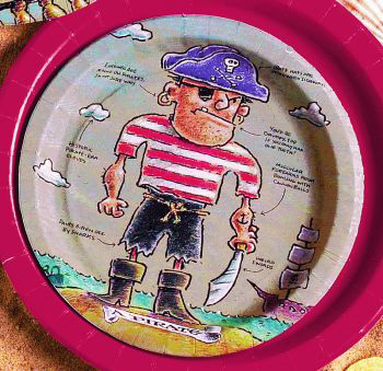 Pirate Birthday 7-inch Plates: Party at Lewis Elegant Party Supplies ...