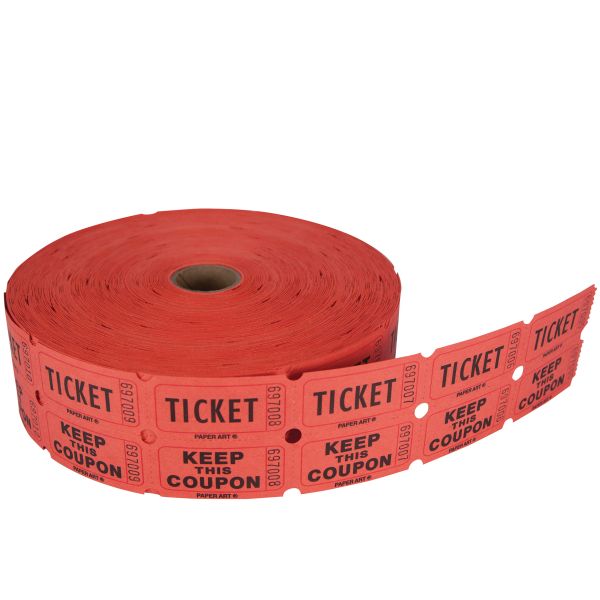 Raffle Tickets 2 Part 50/50 Roll (Color is Random): Party at Lewis ...