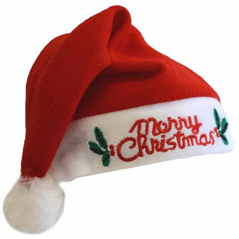 Flashing Light-Up Santa Hat Merry Christmas: Party at Lewis Elegant ...