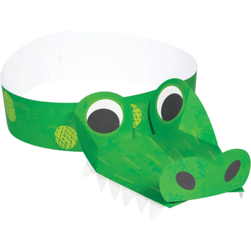 Alligator Party Child Size Paper Headband: Party at Lewis Elegant Party ...