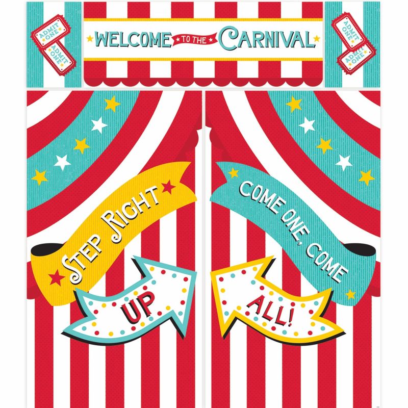 Carnival Scene Setter Backdrop: Party at Lewis Elegant Party Supplies ...