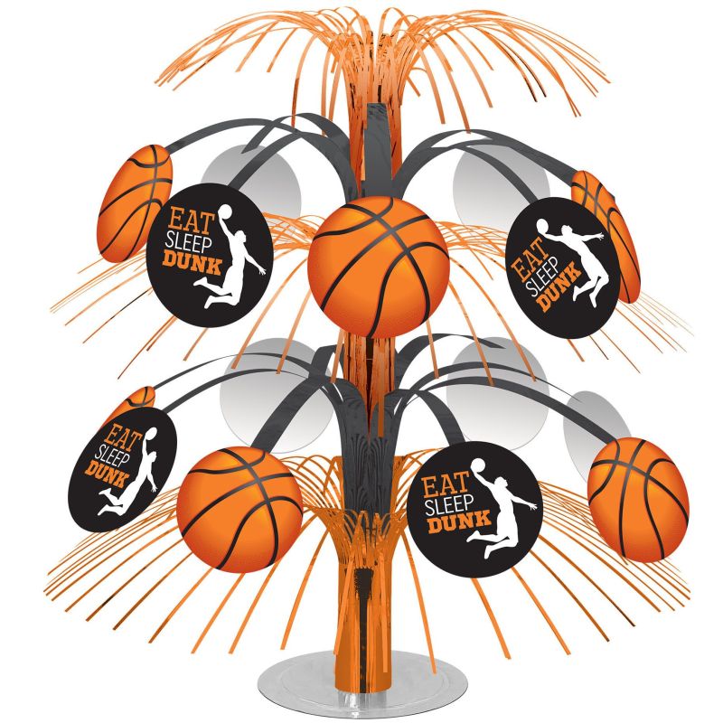 Nothin But Net Basketball Cascade Centerpiece: Party at Lewis Elegant ...