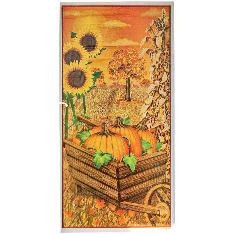 Fall Sunflowers and Pumpkins All Weather Door Cover: Party at Lewis ...