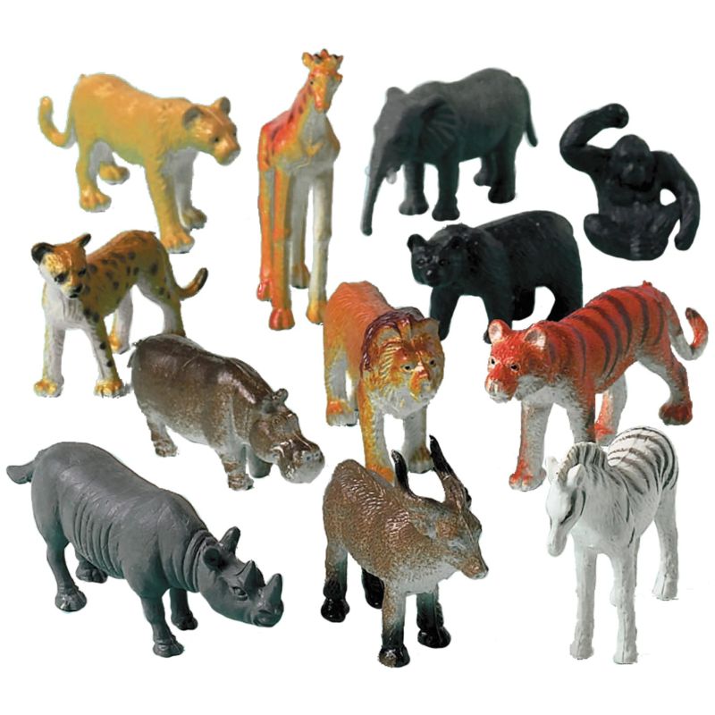 Jungle Animals Miniature Plastic Party Favors: Party at Lewis Elegant ...