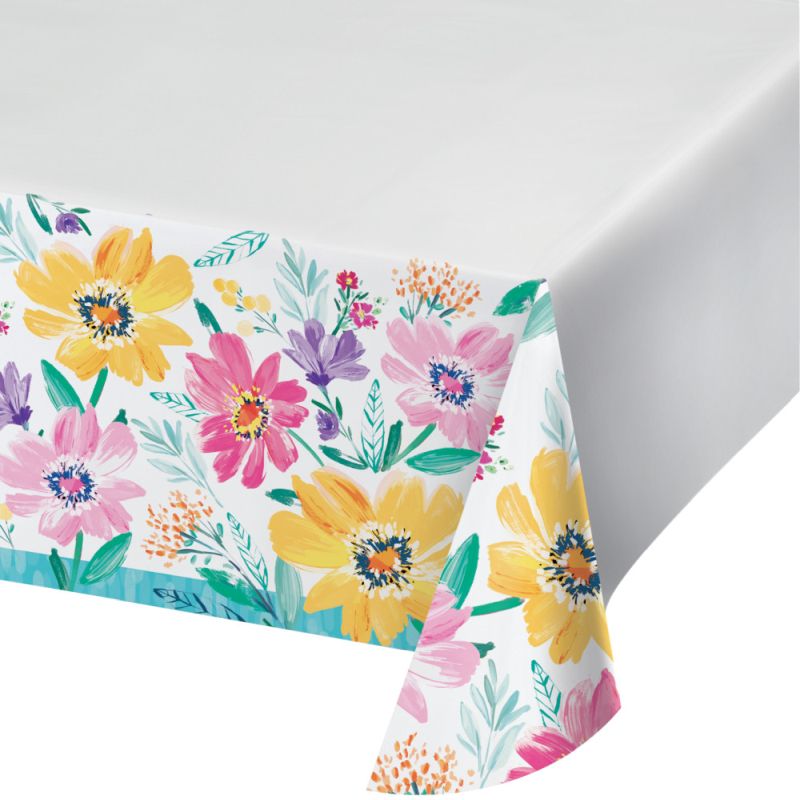 Flower Fields Paper Tablecloth: Party at Lewis Elegant Party Supplies ...