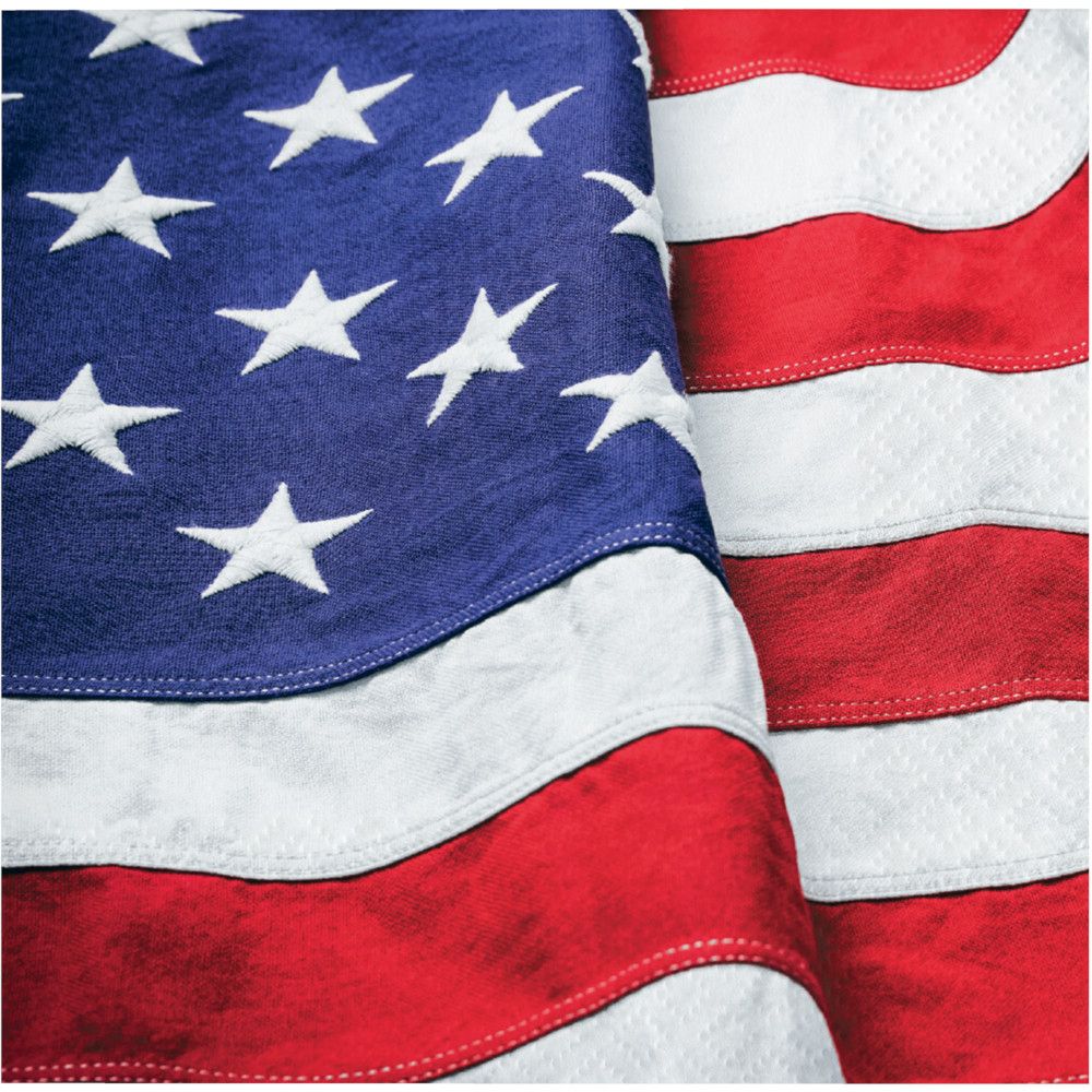 Patriotic Flag Beverage Napkins: Party at Lewis Elegant Party Supplies ...