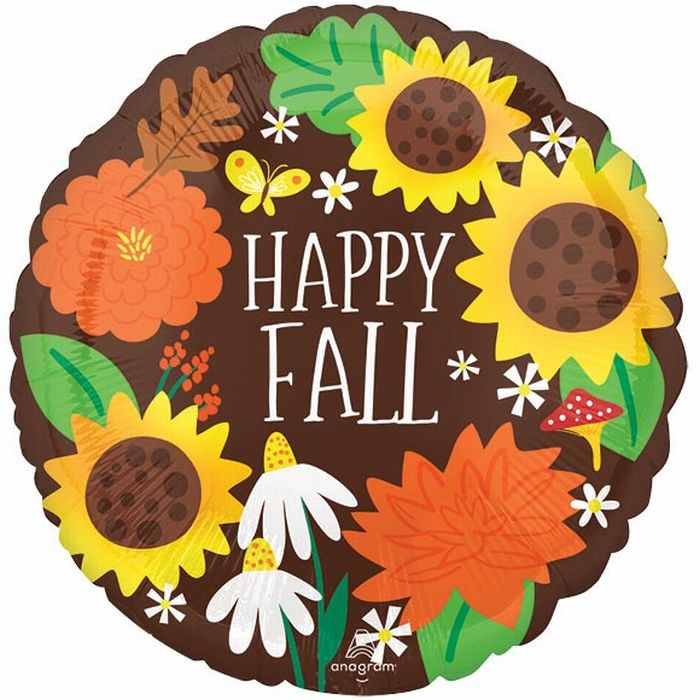 Happy Fall Sunflowers Foil Balloon: Party at Lewis Elegant Party ...