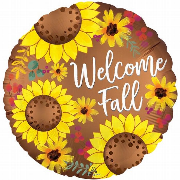 Welcome Fall Sunflowers Foil Balloon: Party at Lewis Elegant Party ...