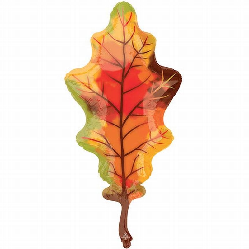 Fall Oak Leaf 42-inch Foil Balloon: Party at Lewis Elegant Party ...