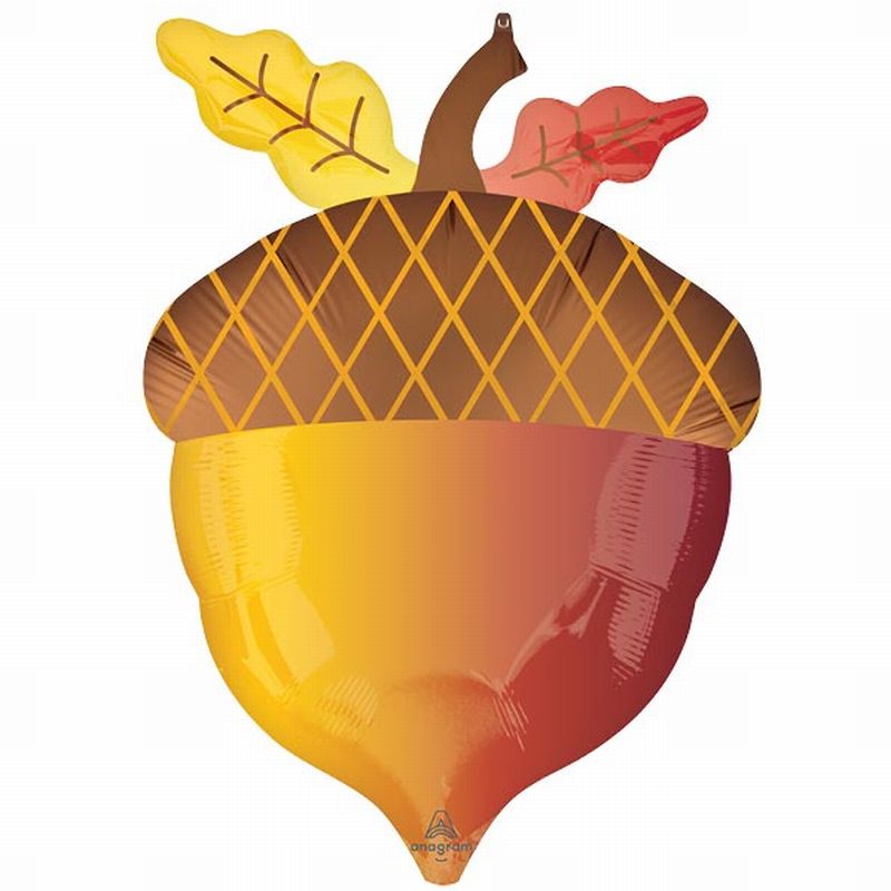 Fall Acorn Shaped Foil Balloon: Party at Lewis Elegant Party Supplies ...
