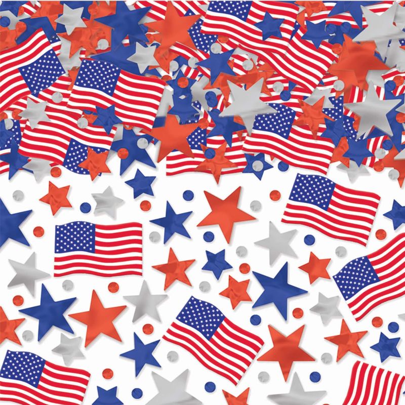 Patriotic Mega Value Confetti Mix: Party at Lewis Elegant Party ...